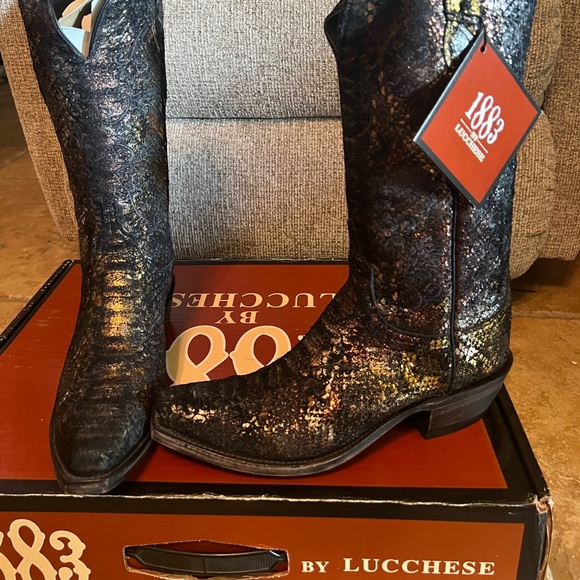 Lucchese | Shoes | Snake Skin Lucchese Boots | Poshmark